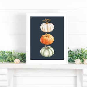 Autumn Prints, Pumpkin Wall Art, Fall Wall Art, Fall Pumpkins, Country ...