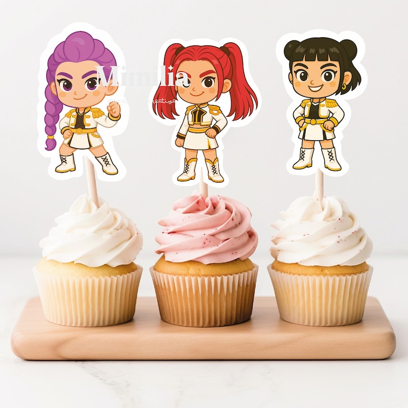 Cake toppers de las guerreras kpop - Etsy España