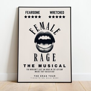 Female Rage the Musical Print TTPD Wall Art Swiftie Printable Home ...