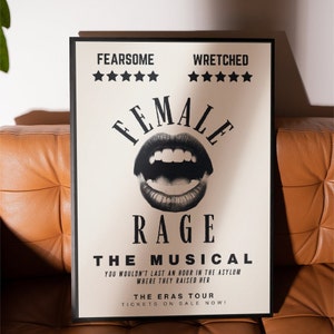 Female Rage the Musical Print TTPD Wall Art Swiftie Printable Home ...