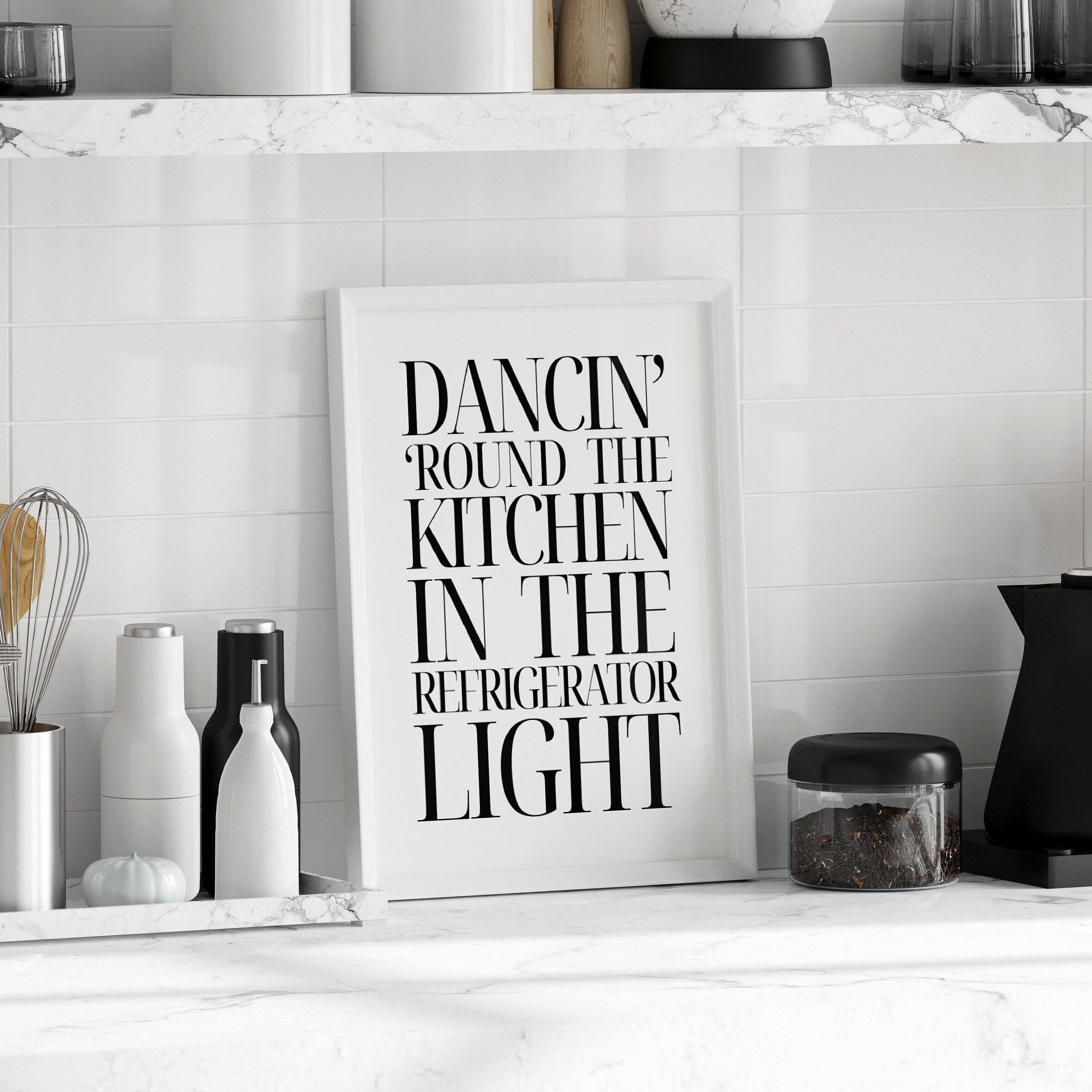 Dancing Round the Kitchen in the Refrigerator Light Print All Too Well ...