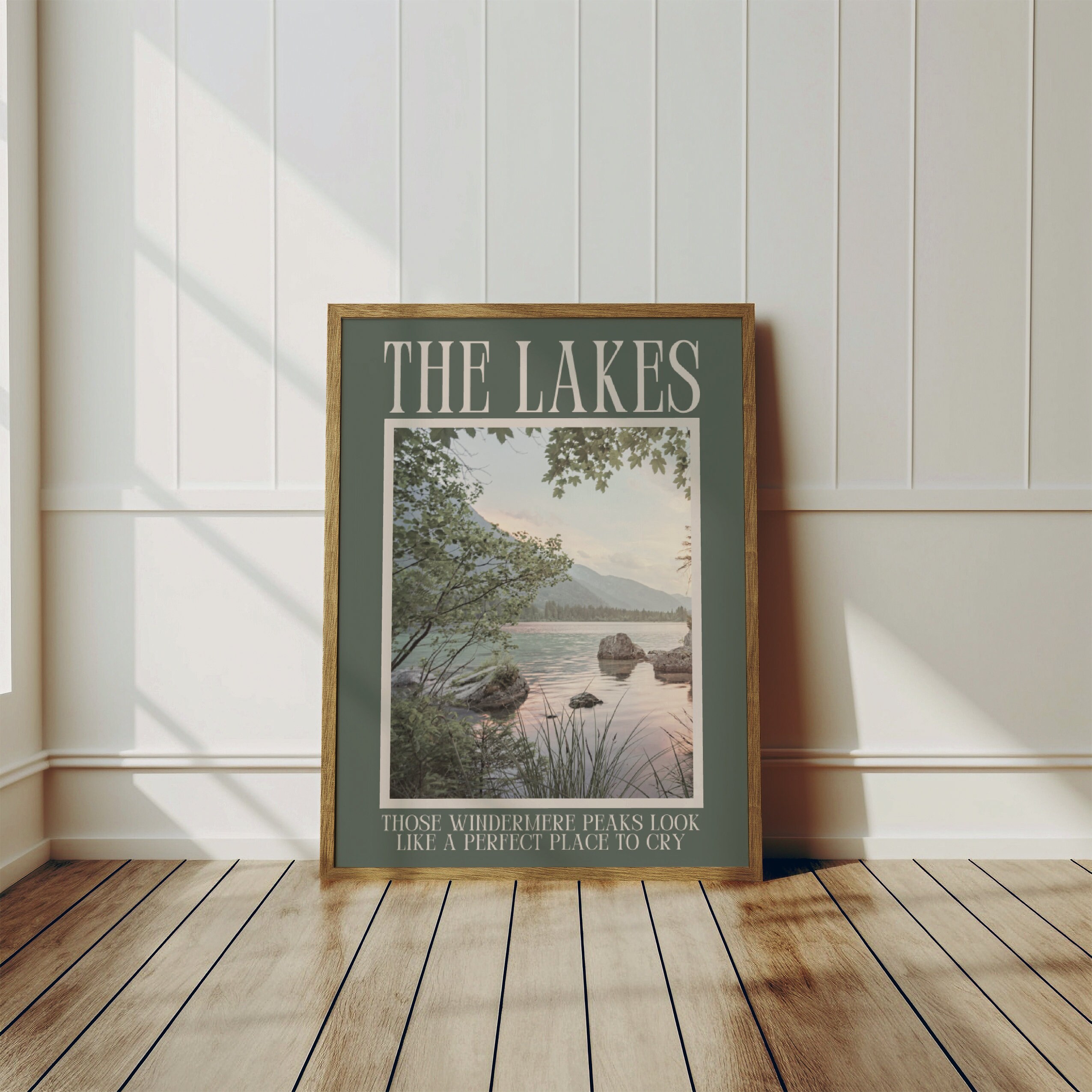 The Lakes Taylor Swift Digital Poster Print Windermere Peaks Folklore ...