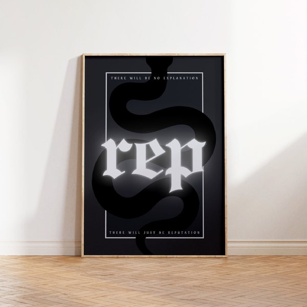 Taylor Reputation Printable - Etsy