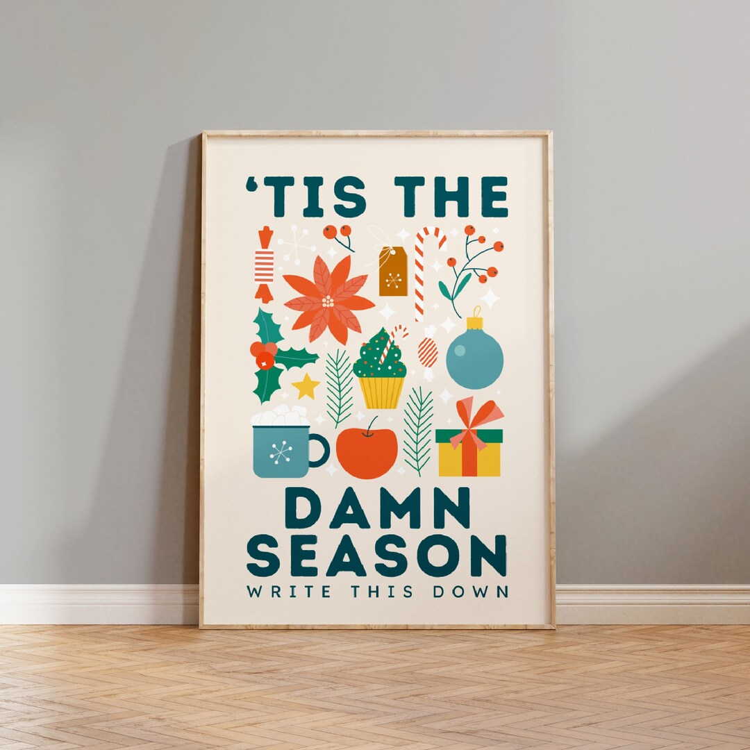 Tis the Damn Season Taylor Swift Print Evermore Digital Poster - Etsy