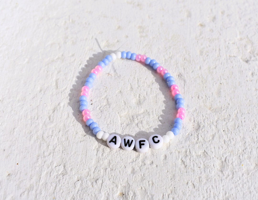 Arsenal Women Football Club Bead Bracelet (AWFC) in Away Kit Colors ...
