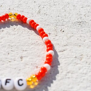 Arsenal Women Football Club Bead Bracelet AWFC - Etsy