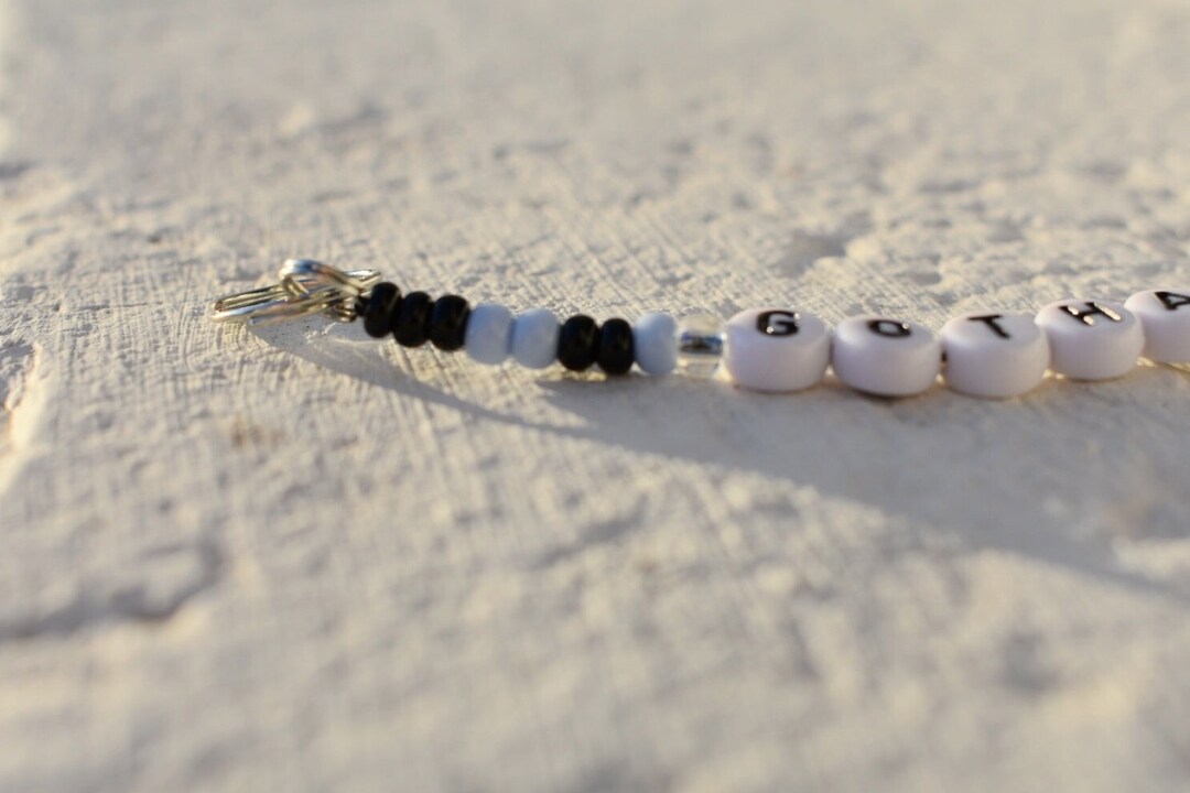 Gotham FC Soccer Team Colors Bead Keychain - Etsy