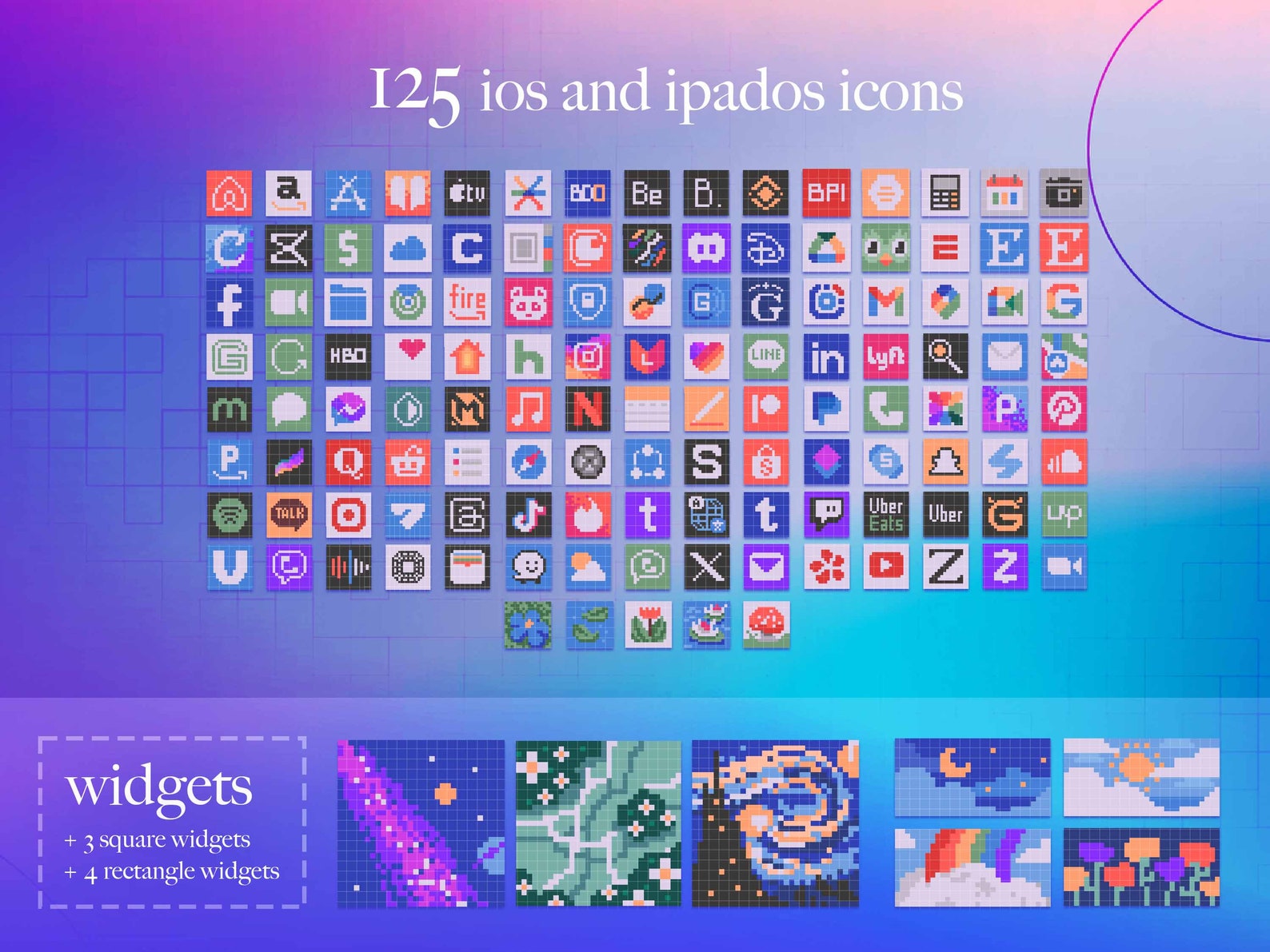 Pixel Art Theme App Icon Set Aesthetic IOS and Ipados App Icons ...