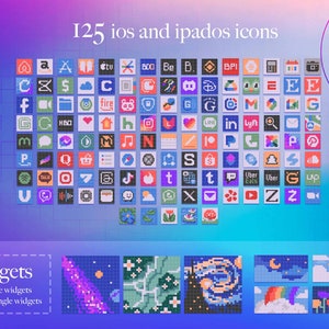Pixel Art Theme App Icon Set Aesthetic IOS and Ipados App Icons ...