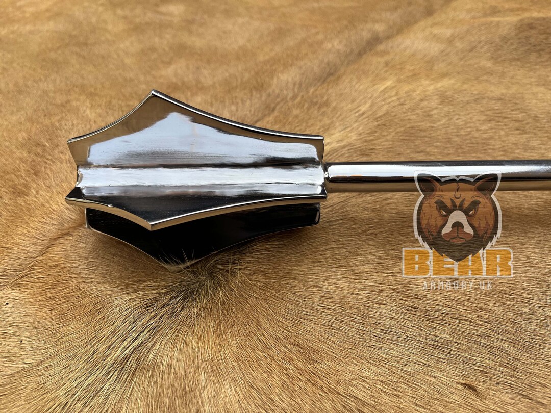 Steel 16th Century German Mace With Leather Grip Best for - Etsy