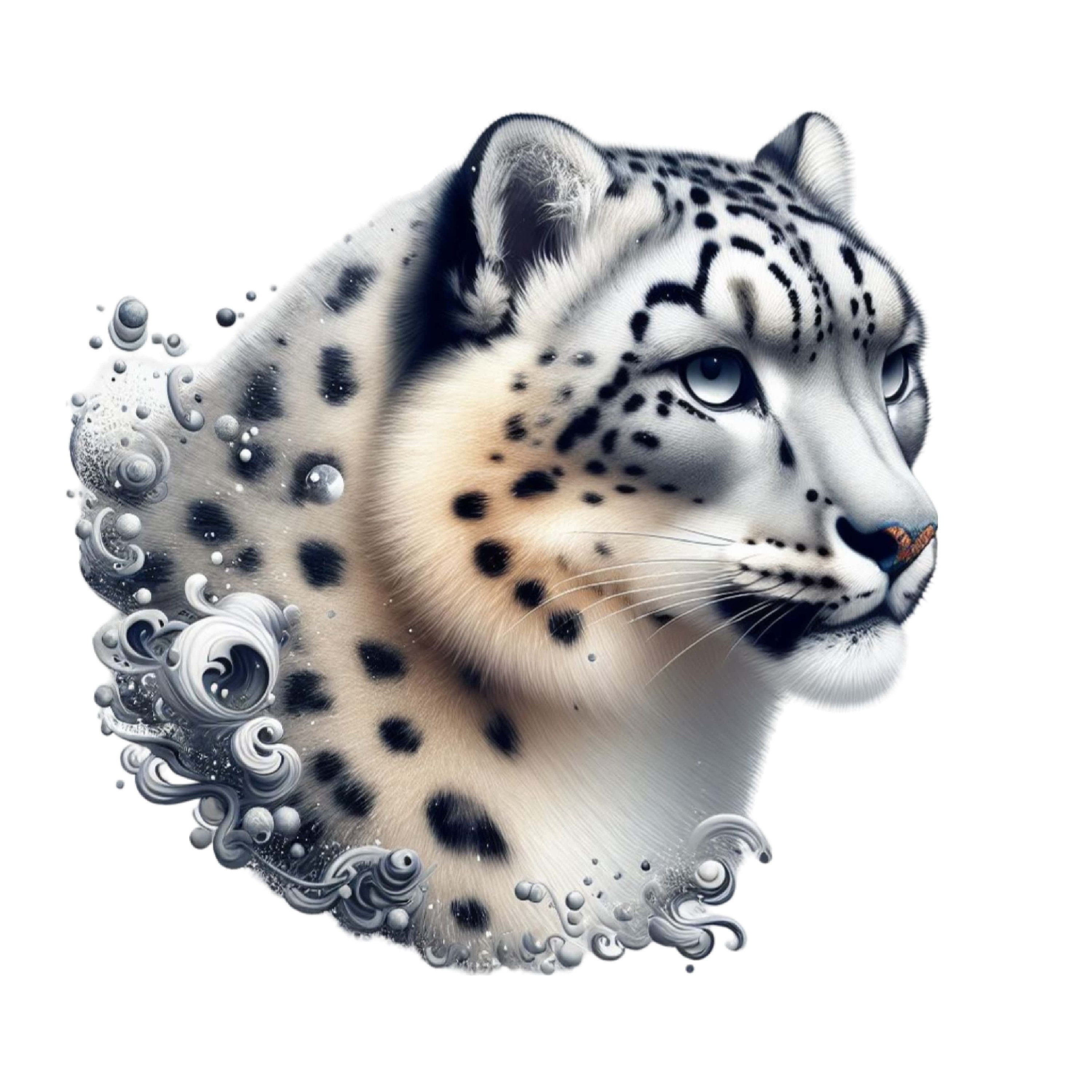 Car Sticker Snow Leopard Weatherproof Outdoor Sticker Vinyl - Etsy