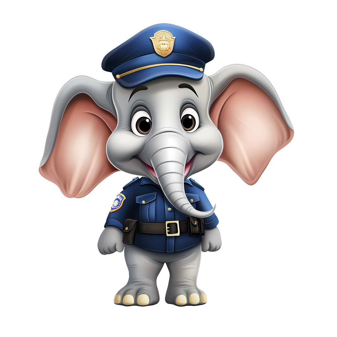 Car Sticker Police Elephant Sticker Weatherproof Outdoor Vinyl - Etsy