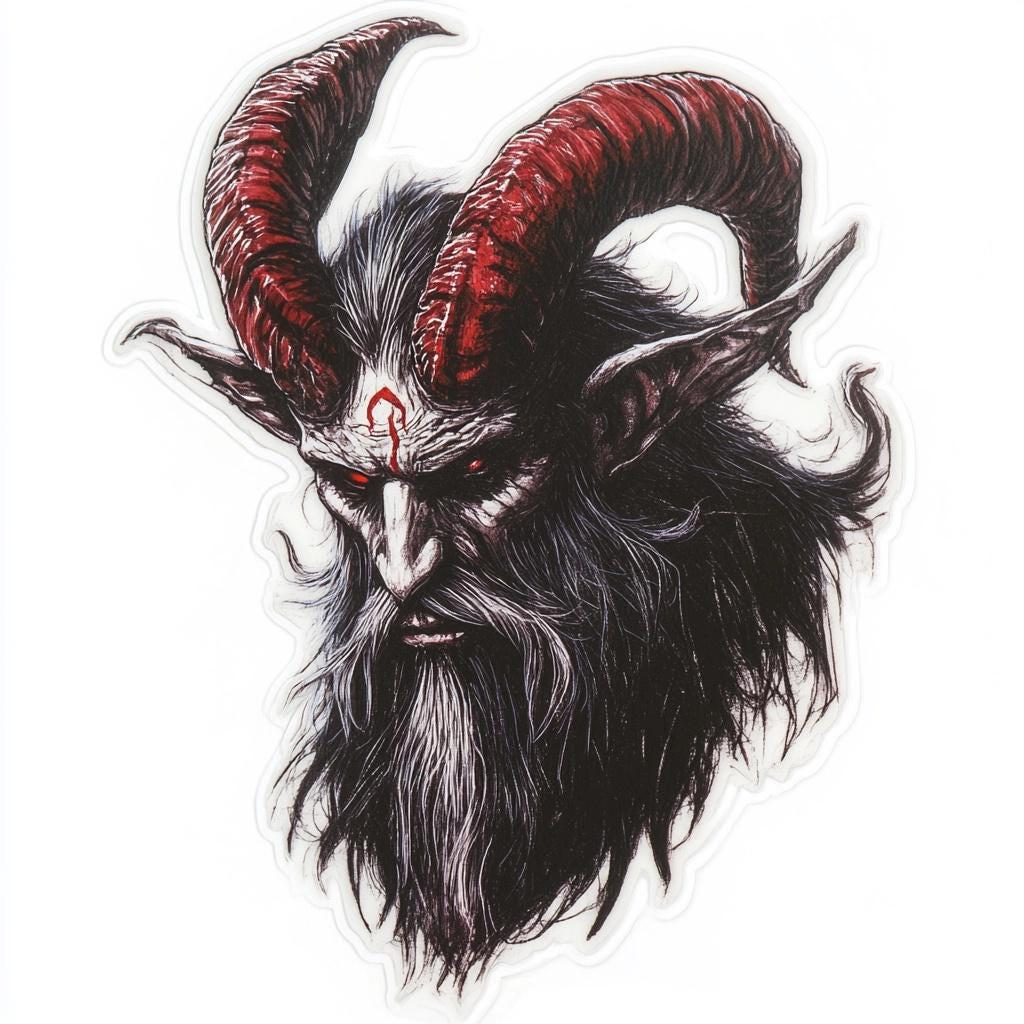 Car Sticker Krampus Sticker Weatherproof Outdoor Vinyl Sticker ...