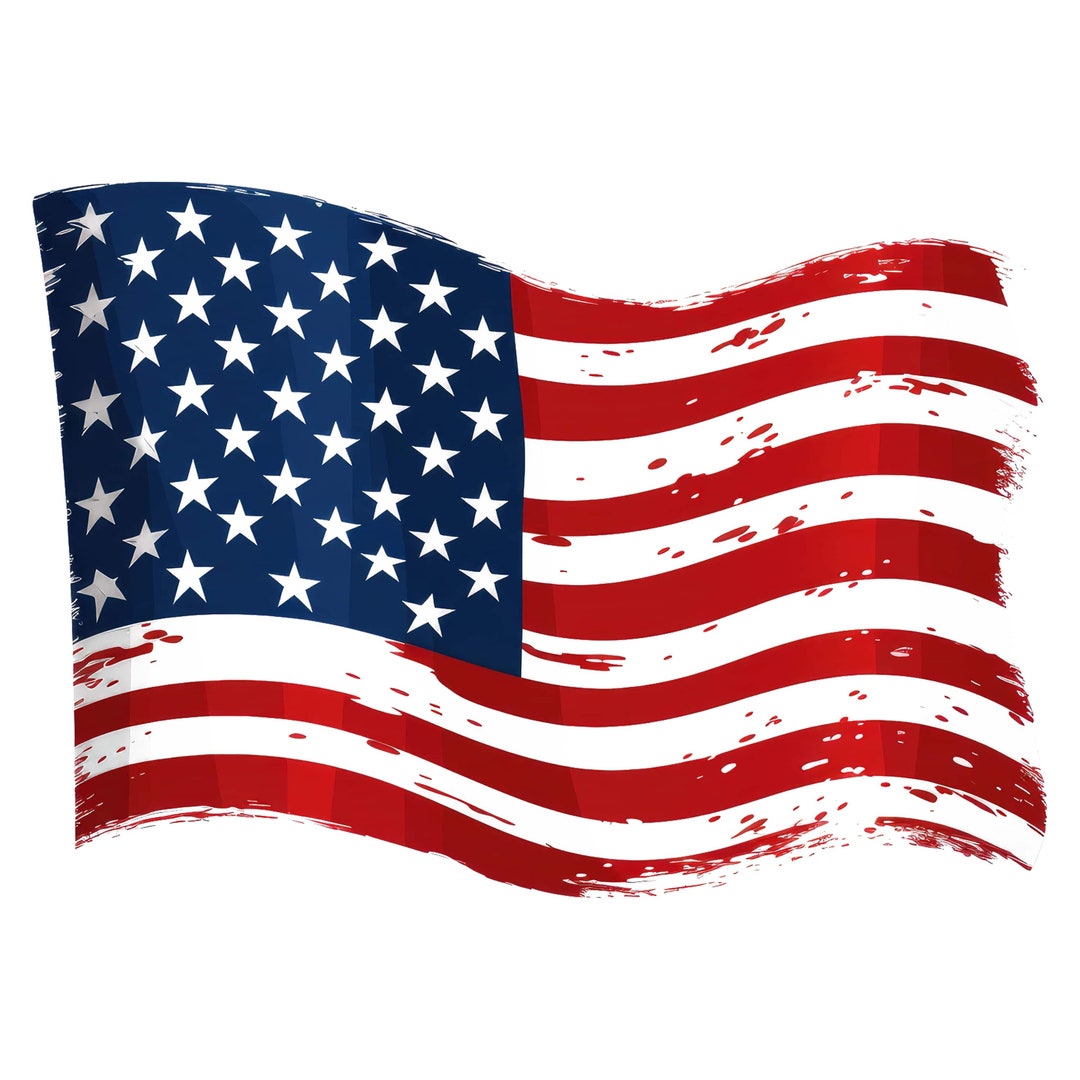 2X American Flag USA Sticker Car Laptop Water Bottle Sticker Patriotic ...