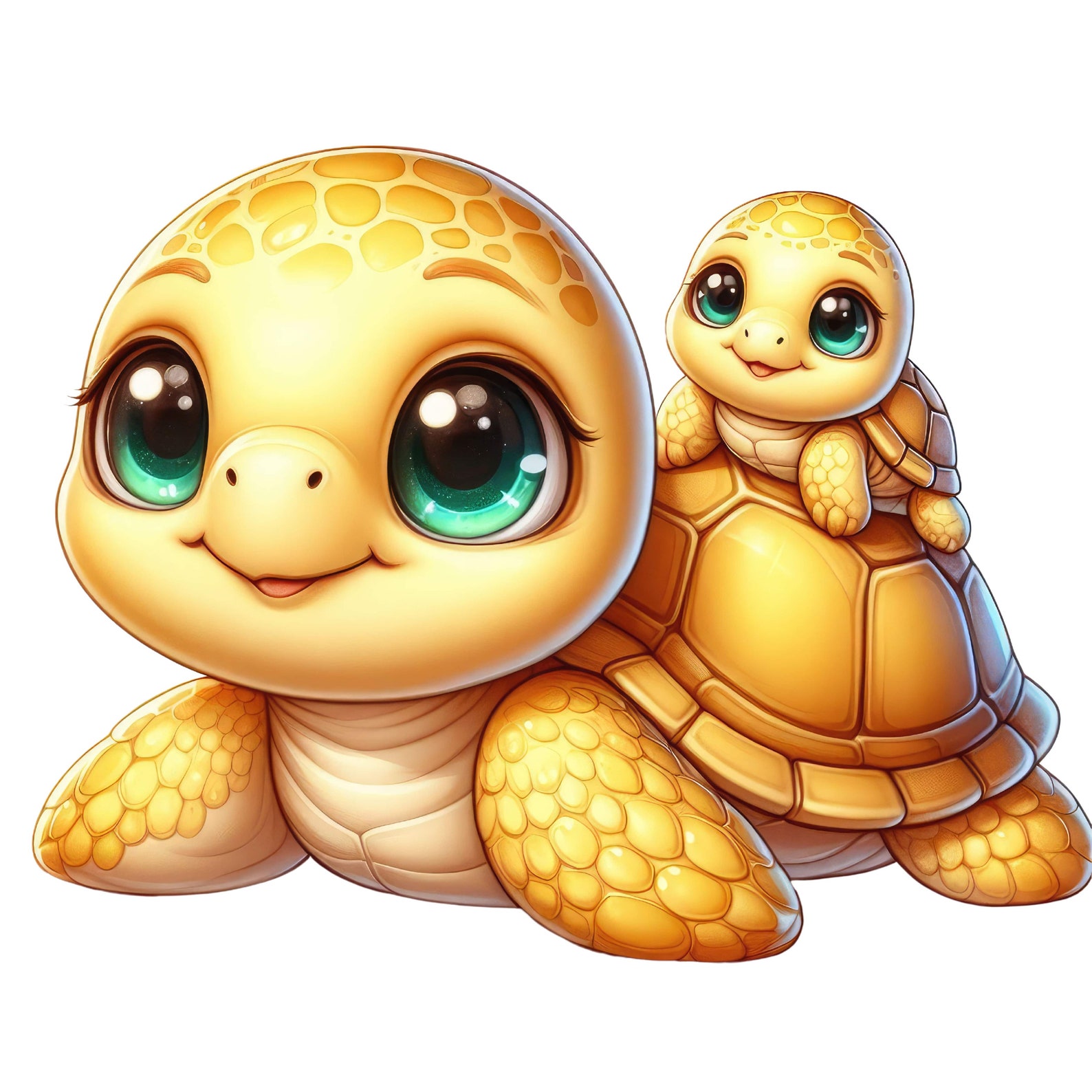 Car Sticker Sea Turtles Mother and Baby Sticker Weatherproof Outdoor ...