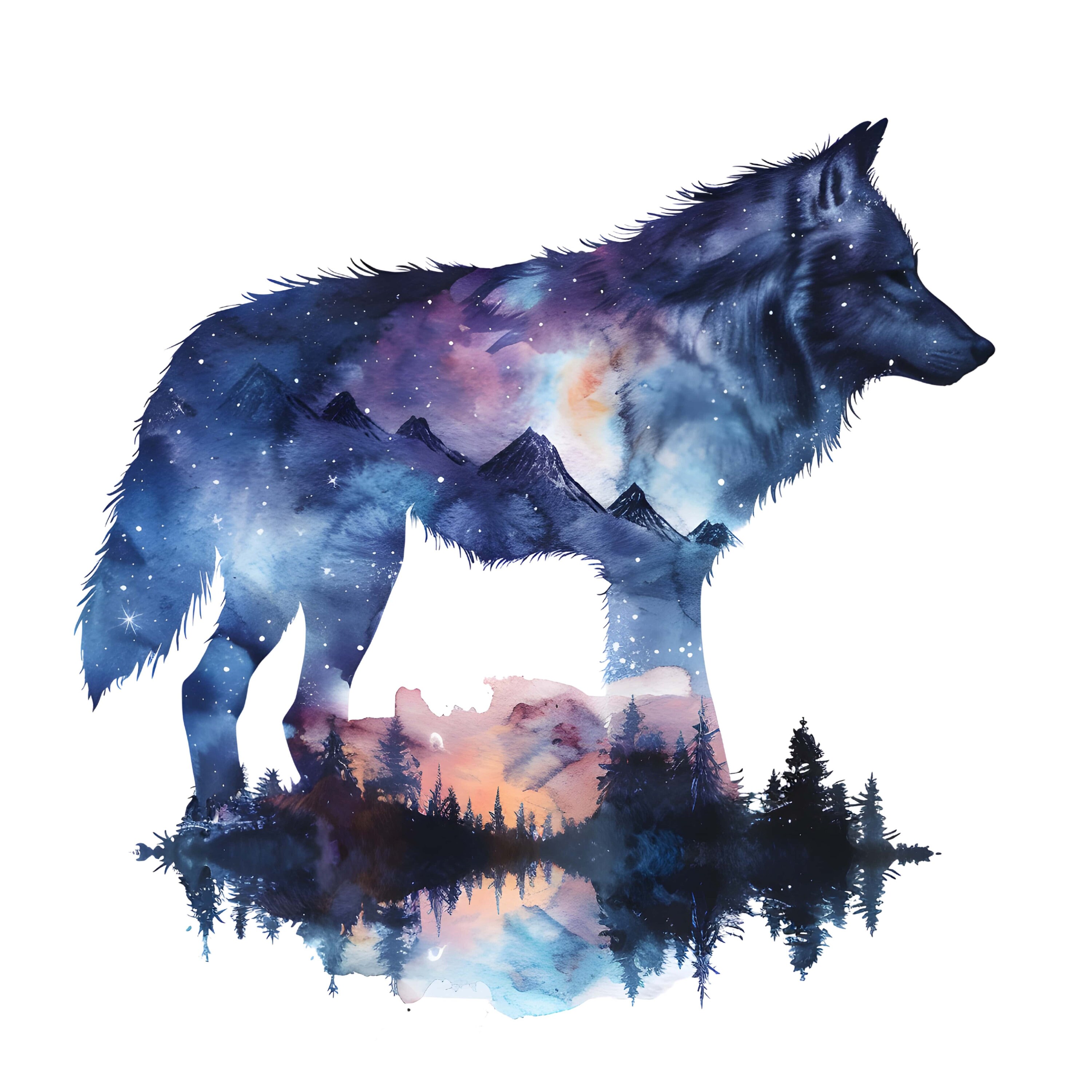 Car Sticker Wolf Sticker Weatherproof Outdoor Uv-resistant Vinyl ...