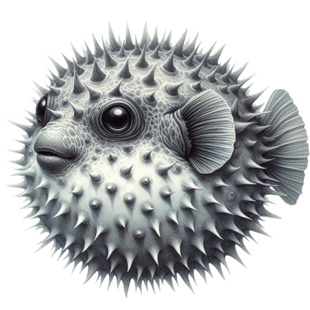 Aquarell Kugelfisch Sticker Autoaufkleber Wandtattoo Kinderzimmer Dekor ...