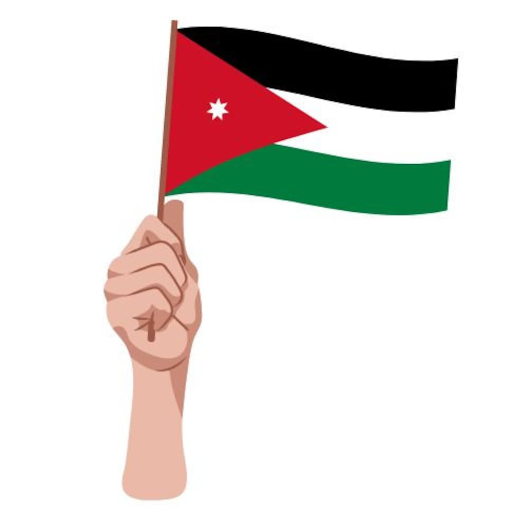 Car Sticker Flag Jordan Flag Sticker Weatherproof Outdoor Vinyl Sticker ...