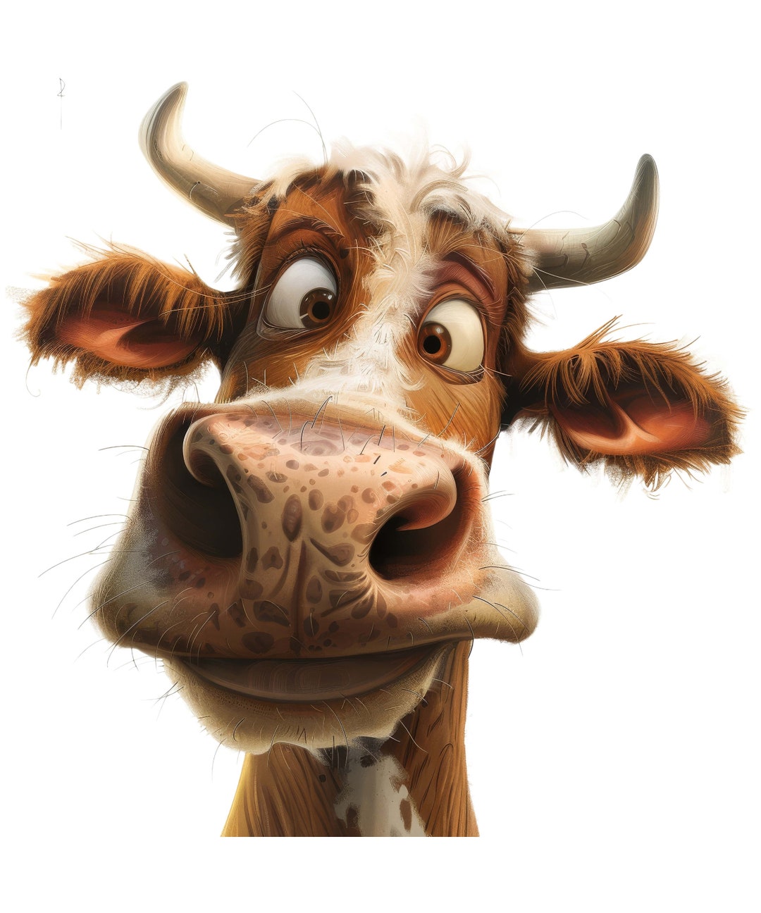 Car Sticker Funny Cow Face Sticker Weatherproof Outdoor Vinyl - Etsy