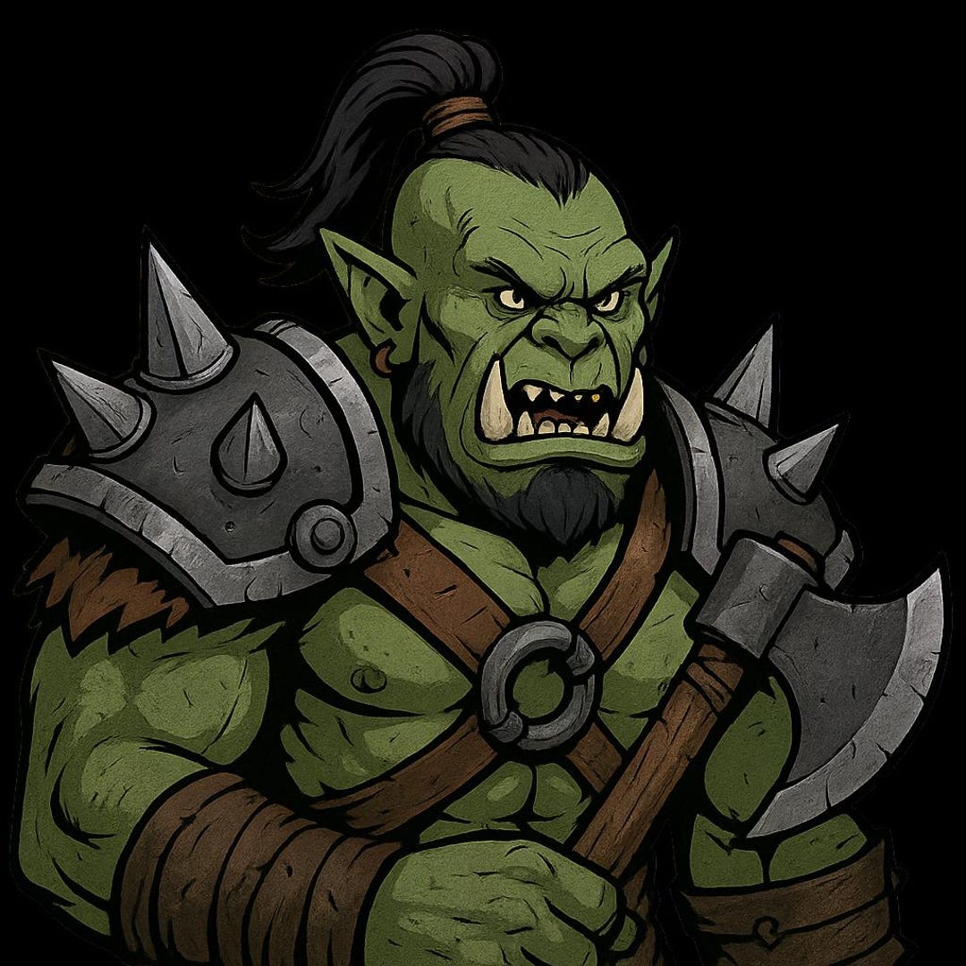 Orc Warrior Rainbow Sticker Outdoor Uv-resistant Vinyl Sticker Made of ...