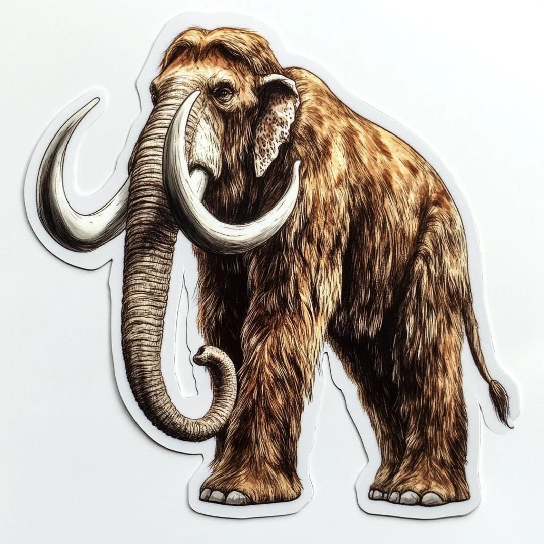 Car Sticker Mammoth Sticker Weatherproof Outdoor Vinyl Sticker ...