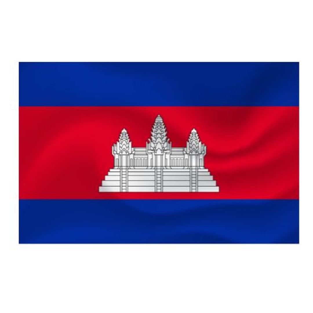 Car Sticker Flag Cambodia Flag Sticker Weatherproof Outdoor Vinyl ...
