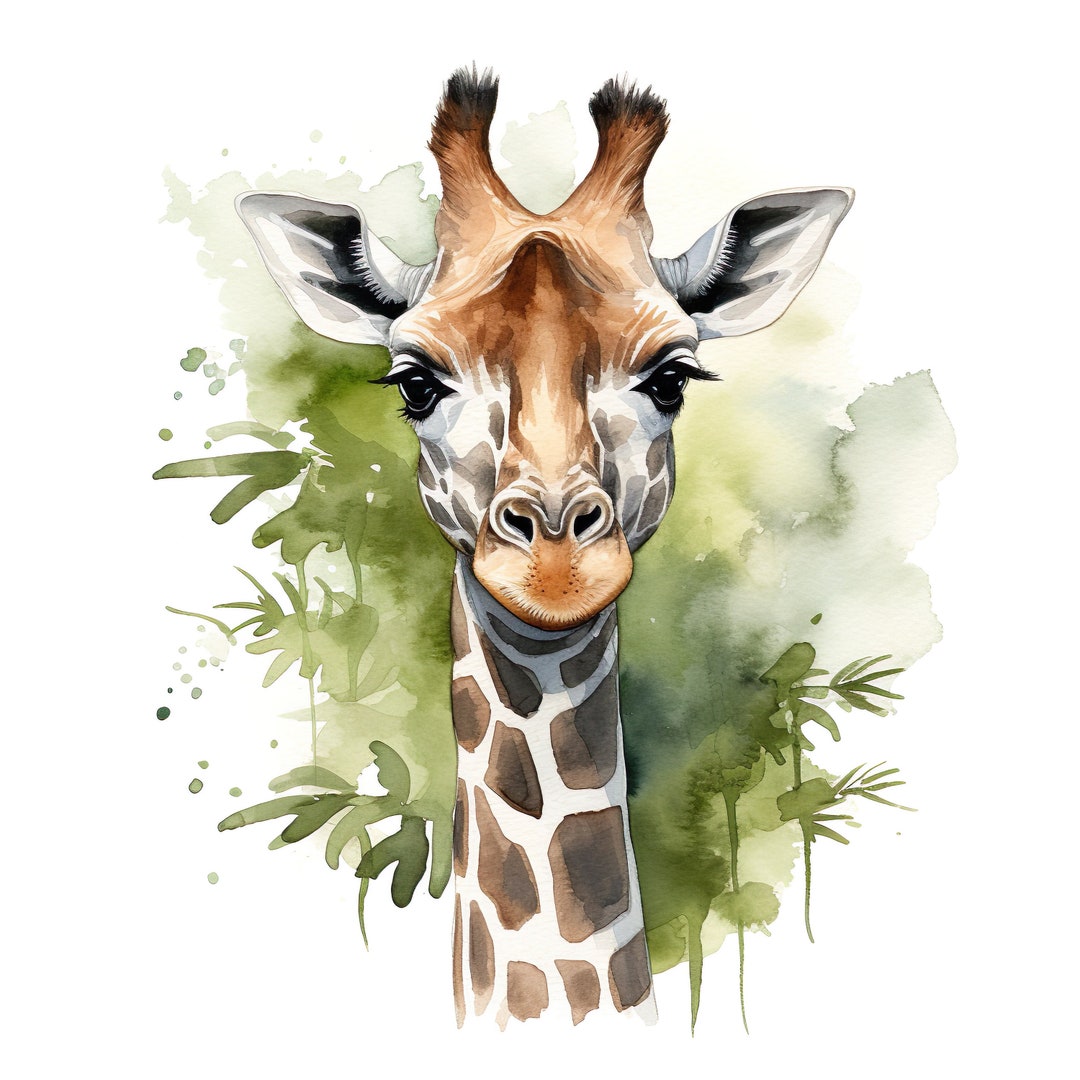 Car Sticker Sticker Giraffes Watercolor Sticker Weatherproof Outdoor ...