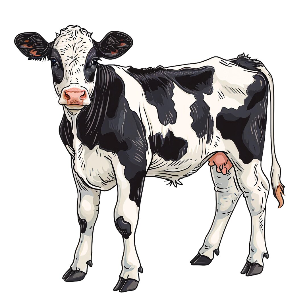 5X Cow Sticker Set, 5 Pieces, Funny Cow Car Stickers, Farm Animal Vinyl ...