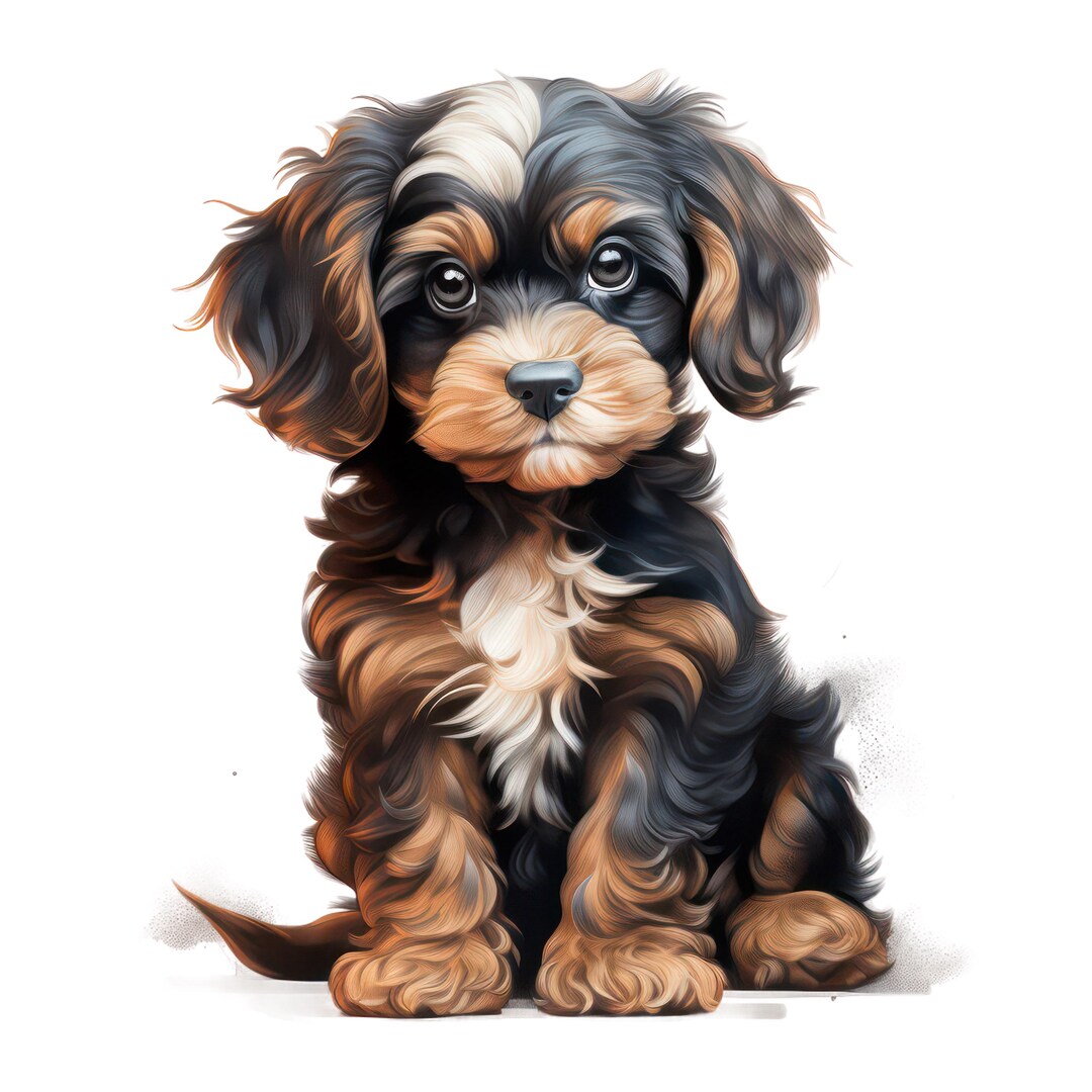 4X Cavapoo Sticker Set, 4 Pieces Cavoodle Car Stickers, Cute Dog Doodle ...
