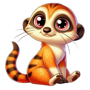 Car Sticker Cute Cartoon Meerkat Decal Weatherproof Outdoor Vinyl - Etsy