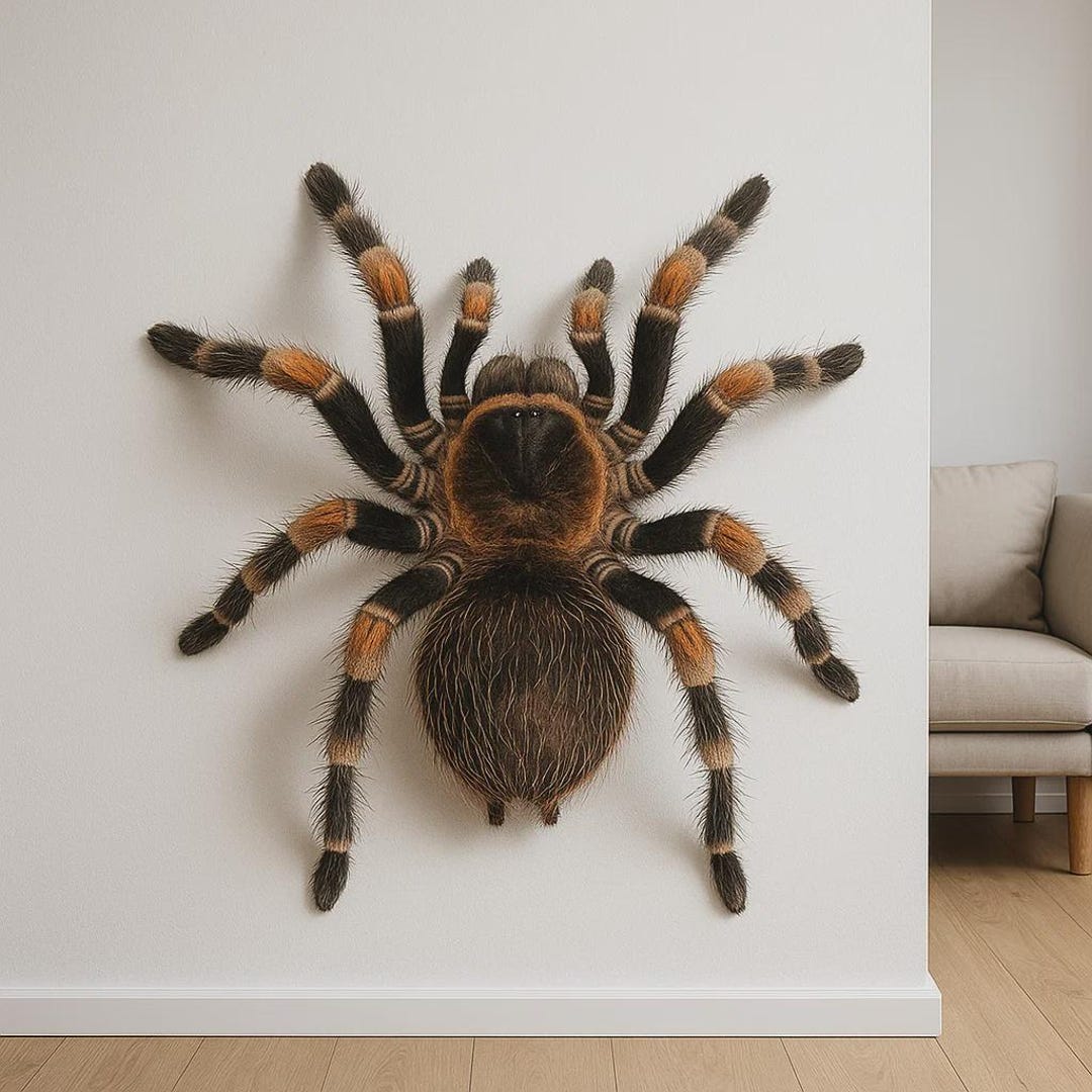 Realistic Tarantula Wall Sticker – Detailed Spider Decal for Living ...