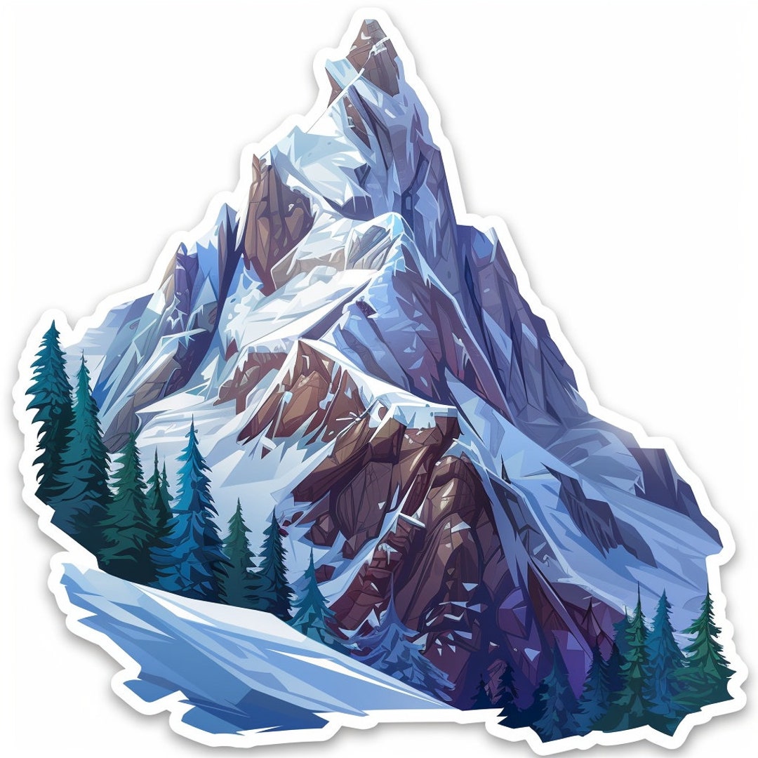 Car Sticker Alps Mountains Sticker Weatherproof Outdoor Vinyl - Etsy