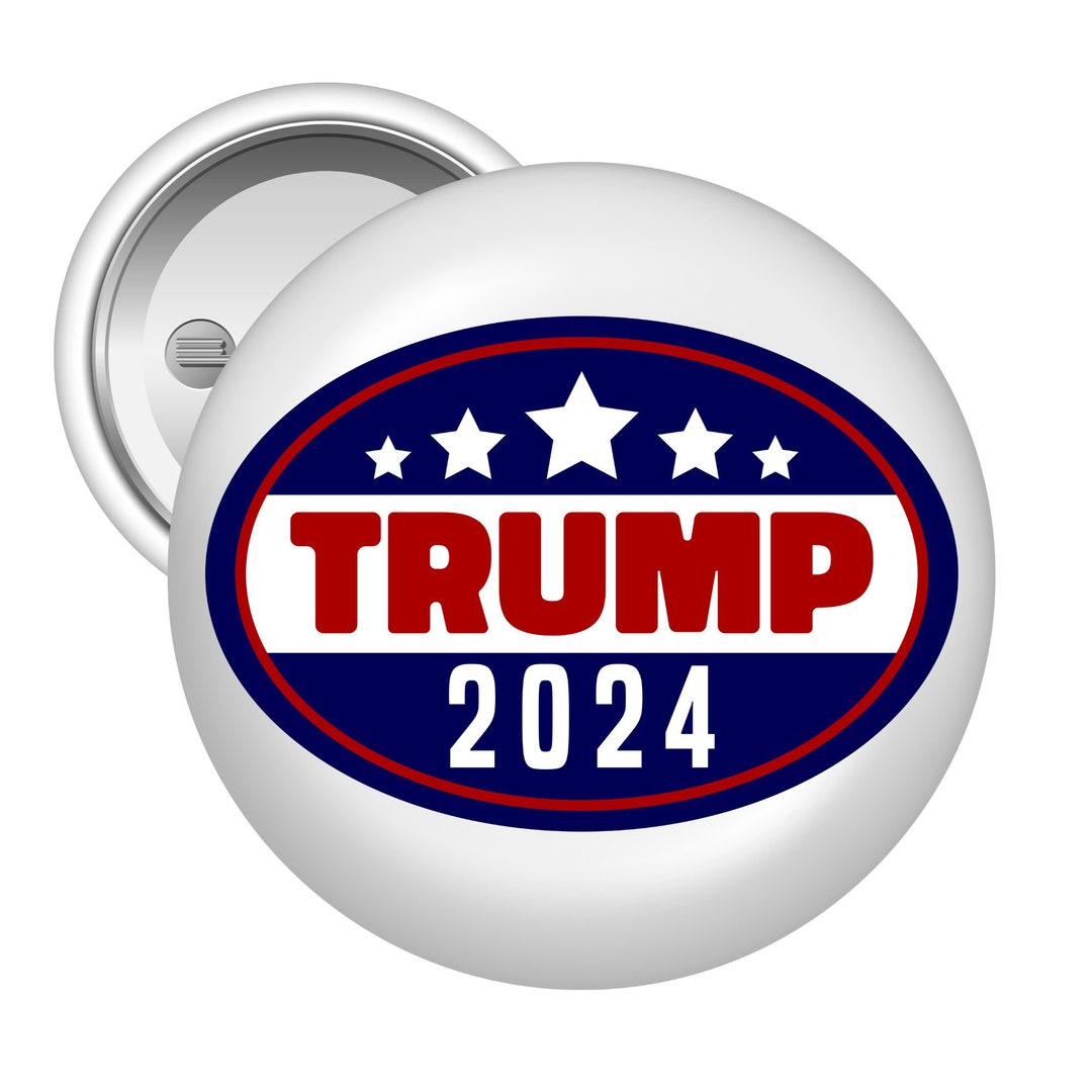 Handmade Buttons With Donald Trump 2024 USA Motif Individual Badges ...