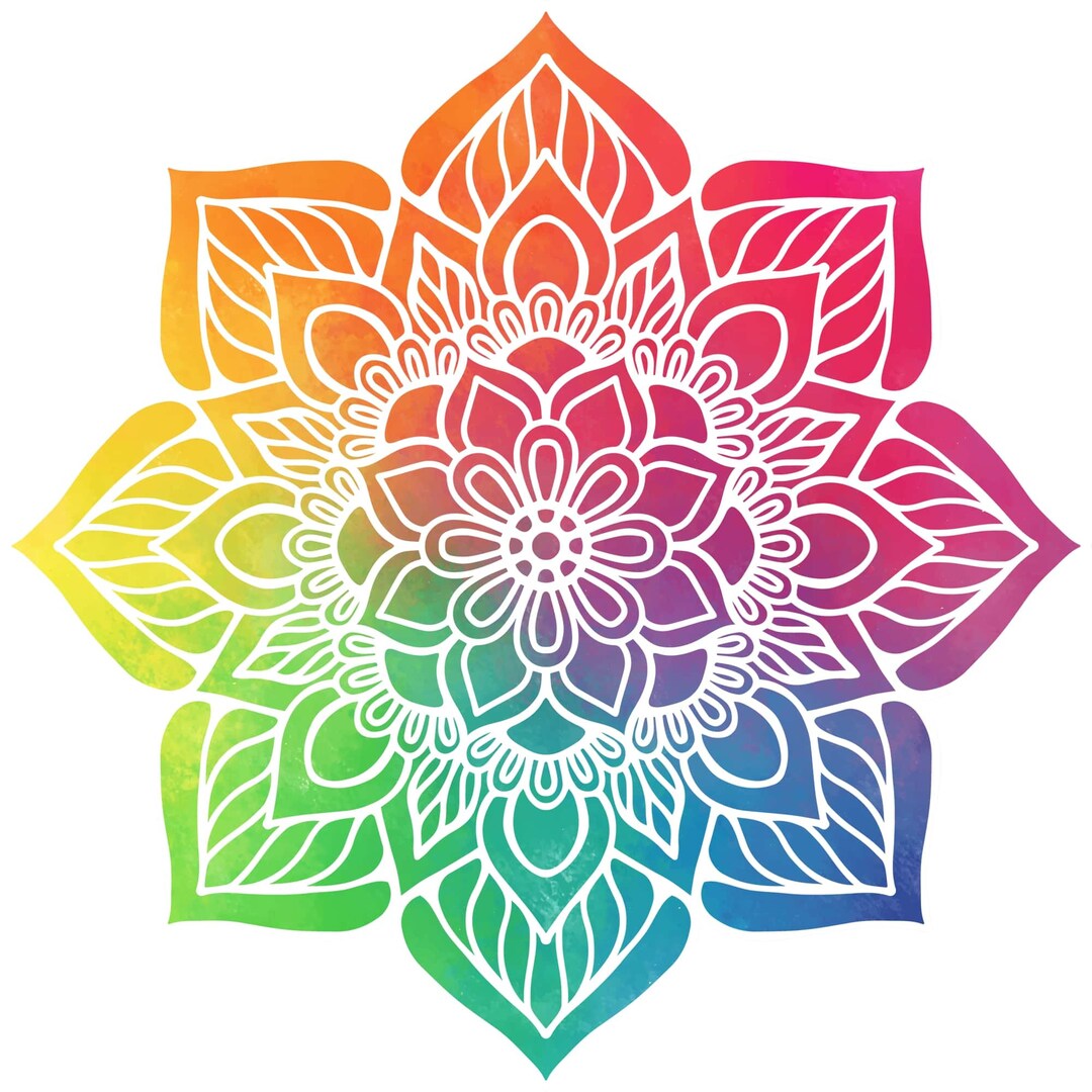 Car Sticker Colorful Mandalas Sticker Weatherproof Outdoor Uv-resistant ...