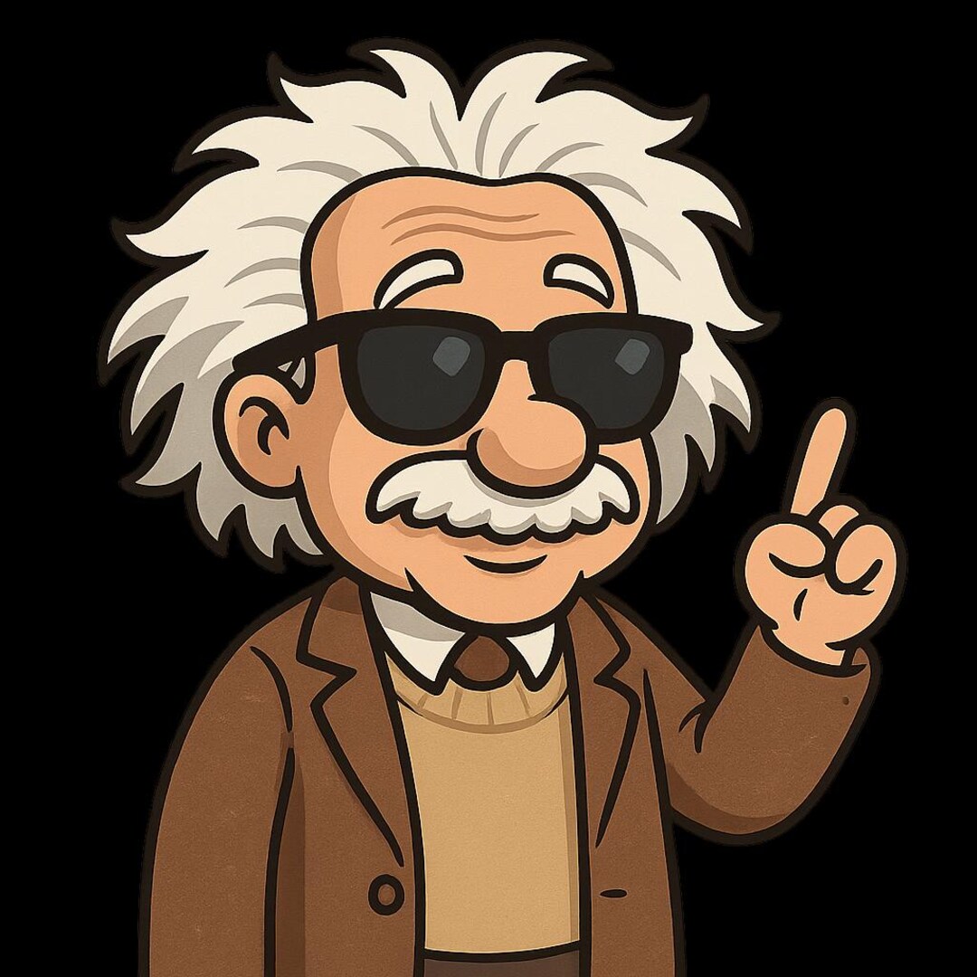 3X Albert Einstein With Sunglasses Sticker Outdoor Uv-resistant Vinyl ...
