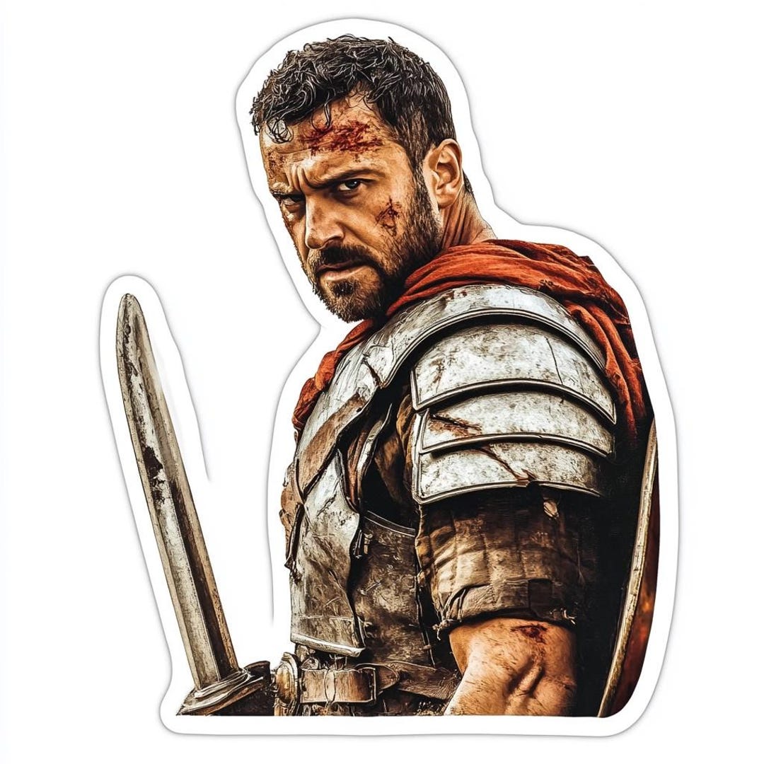Gladiator Sticker Vinyl Sticker Customizable Laptop Sticker Water ...