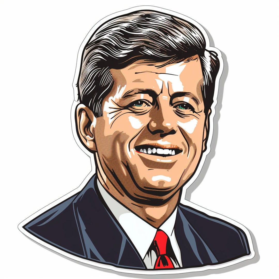 Car Sticker John F. Kennedy Sticker Weatherproof Outdoor Vinyl - Etsy