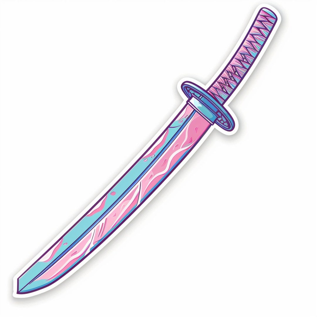 Car Sticker Katana Sword Sticker Weatherproof Outdoor Vinyl - Etsy