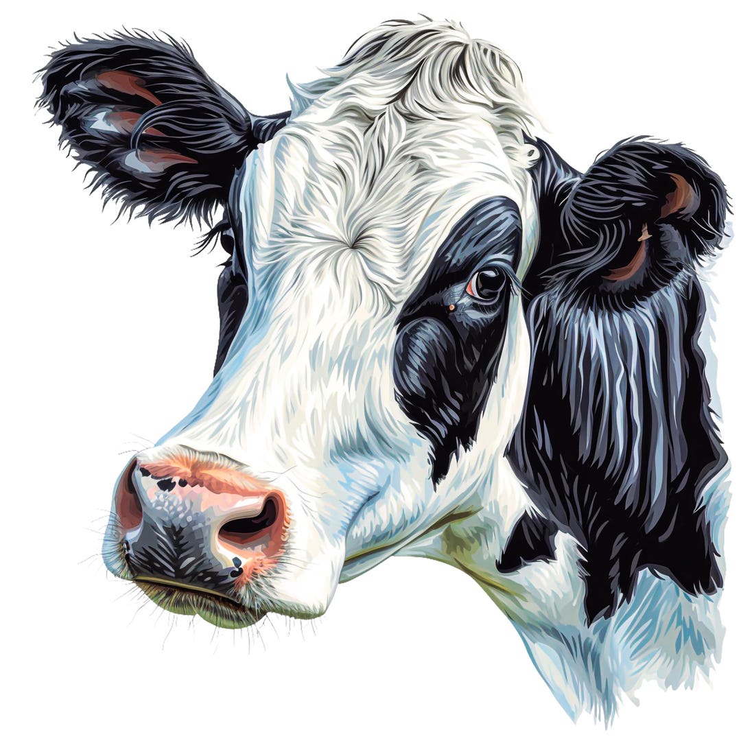 5X Cow Sticker Set, 5 Pieces, Funny Cow Car Stickers, Farm Animal Vinyl ...