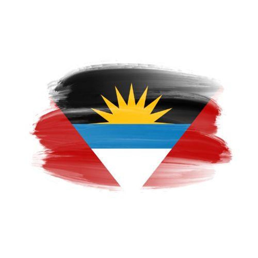 2X Car Sticker Flag Antigua and Barbuda Flag Sticker Weatherproof ...