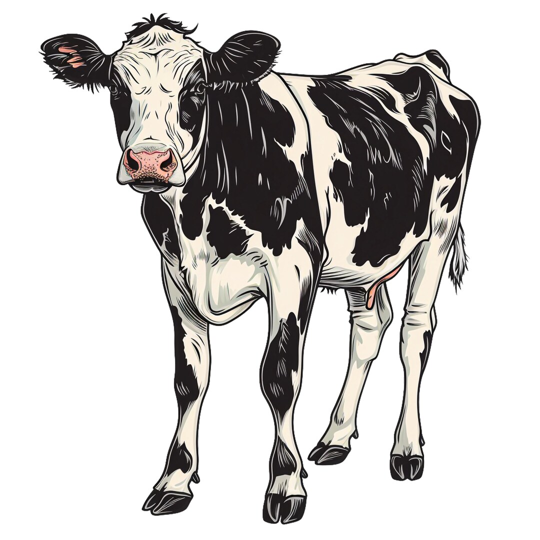5X Cow Sticker Set, 5 Pieces, Funny Cow Car Stickers, Farm Animal Vinyl ...