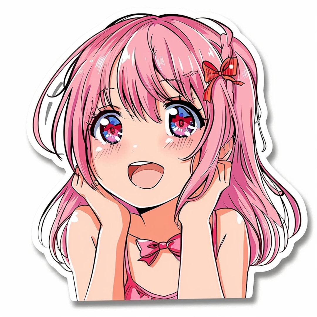 Car Sticker Anime Girl Sticker Weatherproof Outdoor Vinyl - Etsy