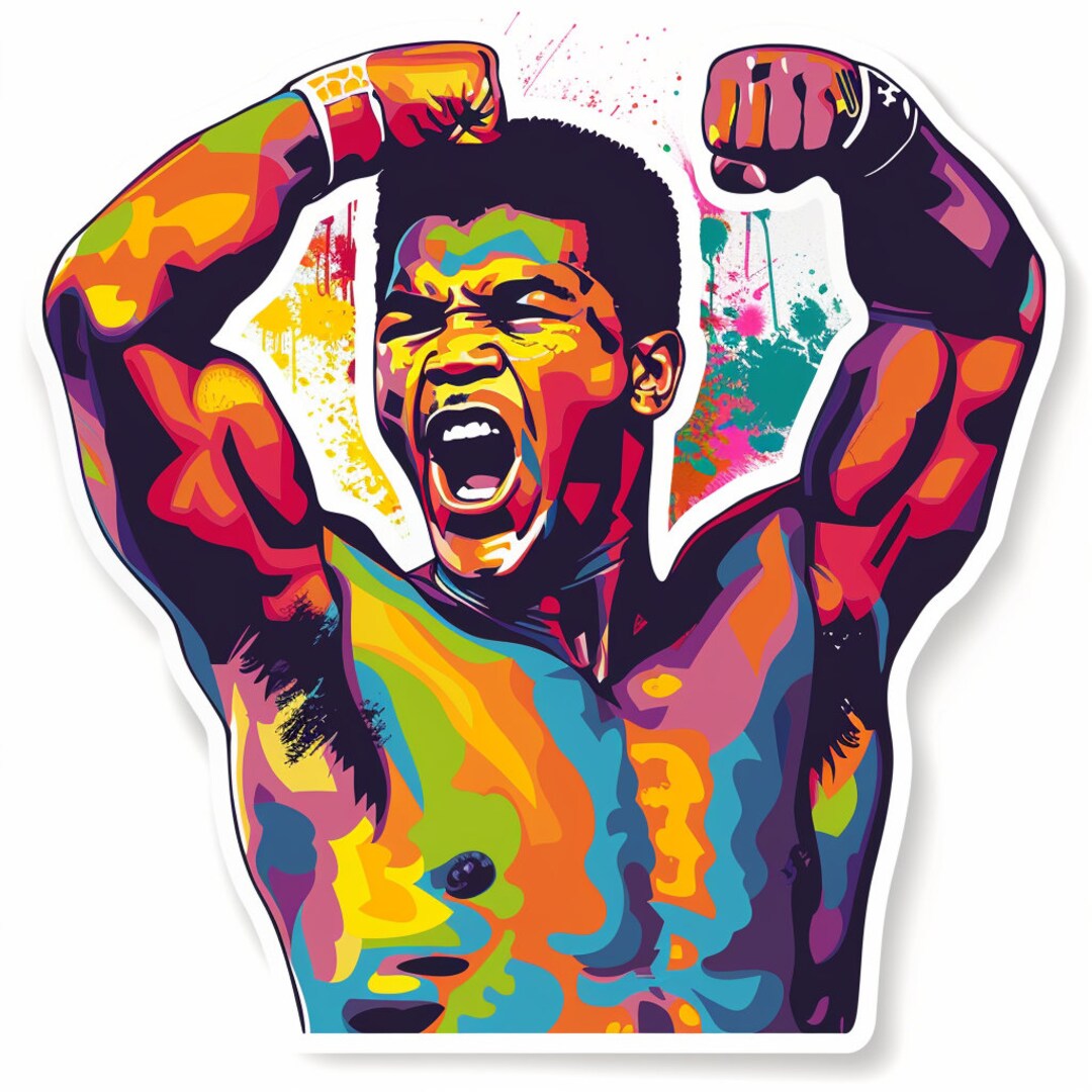 Car Sticker Muhammad Ali Sticker Weatherproof Outdoor Vinyl - Etsy
