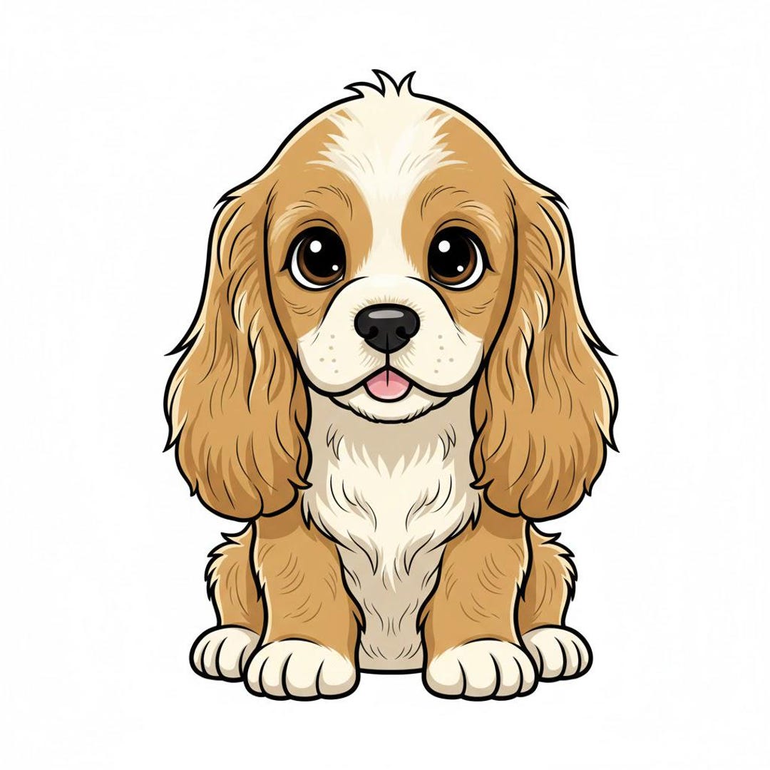 6x American Cocker Spaniel Stickers, Cute Dog Stickers, Waterproof Dog ...