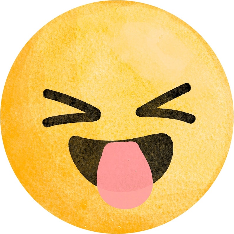 Funny Emoji Sticker Face Funny Comic Emoticon Expression Funny Humor ...