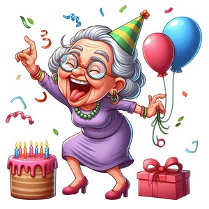 Car Sticker Funny Old Ladies Sticker Weatherproof Outdoor Vinyl Sticker ...