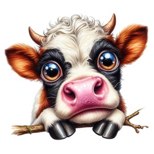 Car Sticker Funny Cow Sticker Weatherproof Outdoor Uv-resistant Vinyl ...