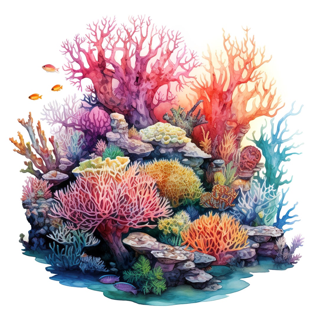 Car Sticker Coral Reef Sticker Weatherproof Outdoor Vinyl - Etsy