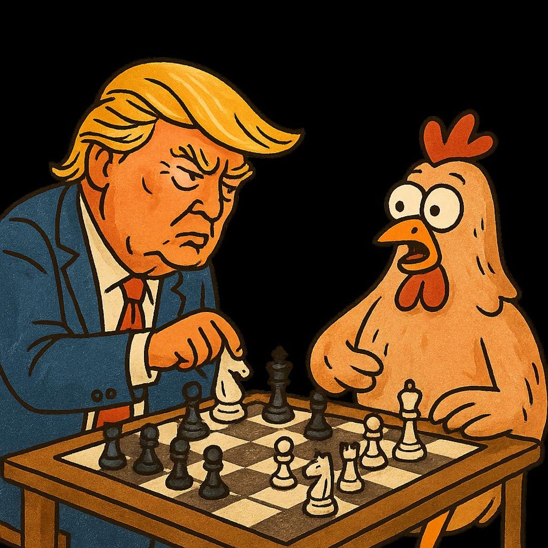 Trump Plays Chess Sticker Outdoor Uv-resistant Vinyl Sticker Made of ...