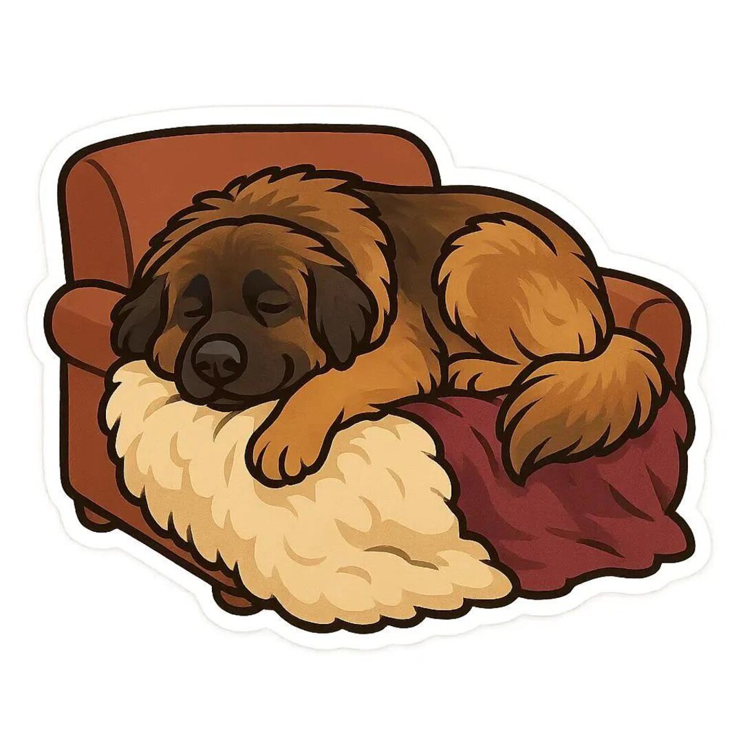 Leonberger Sticker Set Multipack Dog Sofa Blanket Car Stickers Comic ...